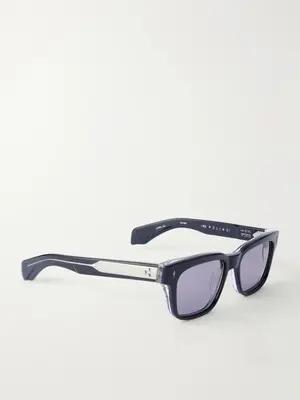 JACQUES MARIE MAGE Molino Square-frame Acetate Sunglasses - Blue