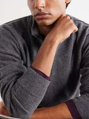 William Lockie Wool Half-zip Sweater