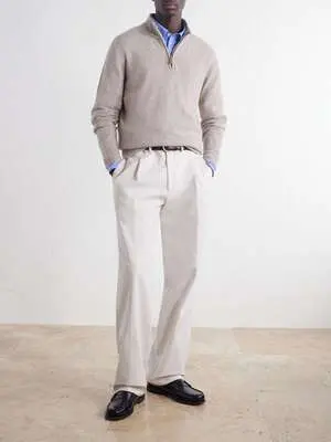 William Lockie Wool Half-zip Sweater