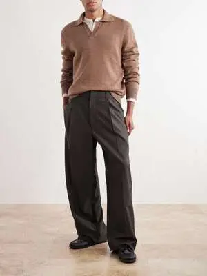 De Bonne Facture Merino Wool Polo Sweater