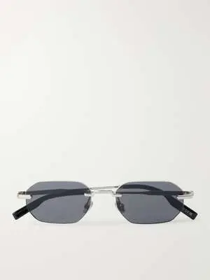 Dior Diorblacksuit S19u Square-frame -tone Sunglasses - Silver