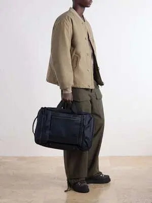MASTER-PIECE CO Rise Leather And Canvas-trimmed Cordura® Mastertex Backpack