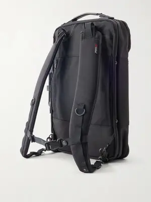 MASTER-PIECE CO Rise Leather And Canvas-trimmed Cordura® Mastertex Backpack - Black