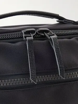 MASTER-PIECE CO Rise Leather And Canvas-trimmed Cordura® Mastertex Backpack - Black