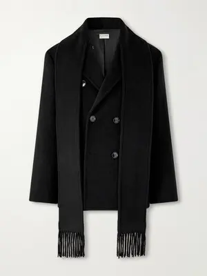 TOTEME Scarf-detailed Wool Peacot