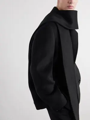 TOTEME Scarf-detailed Wool Peacot