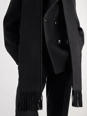 TOTEME Scarf-detailed Wool Peacot