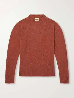 De Bonne Facture Brushed Merino Wool Sweater - Red