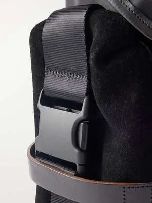 MASTER-PIECE CO Leather And Suede-trimmed Cordura® Mastertex Backpack