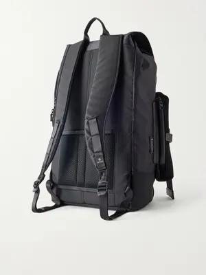 MASTER-PIECE CO Leather And Suede-trimmed Cordura® Backpack