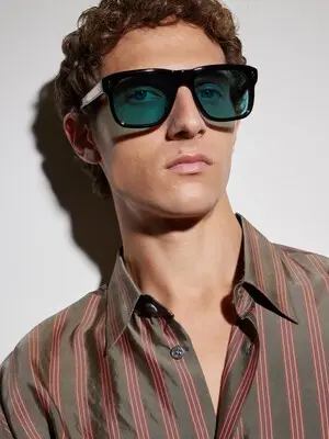 JACQUES MARIE MAGE Yves Rectangle-style Acetate Sunglasses - Tortoiseshell