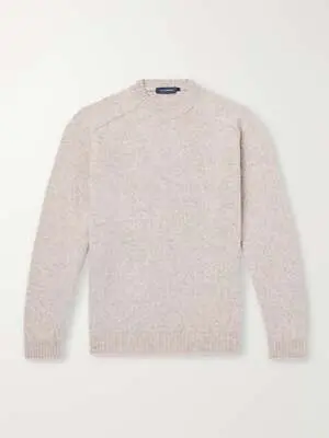 Thom Sweeney Wool-blend Sweater - Beige