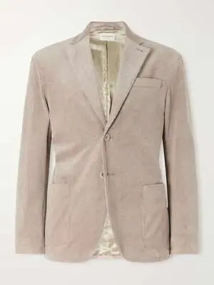 Officine Générale Michel Cotton-blend Corduroy Blazer - Beige