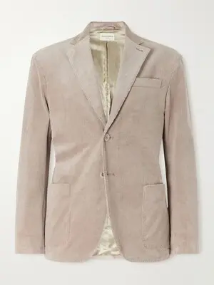 Officine Générale Michel Cotton-blend Corduroy Blazer - Neutrals