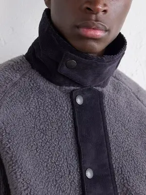 Barbour Transporter Corduroy-trimmed Fleece Jacket