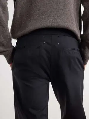 MAISON MARGIELA Straight-leg Drawstring Virgin Wool Trousers