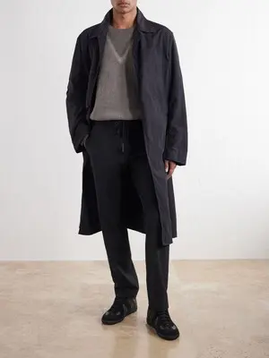MAISON MARGIELA Straight-leg Drawstring Virgin Wool Trousers