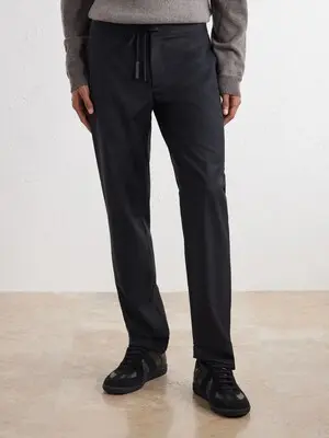 MAISON MARGIELA Straight-leg Drawstring Virgin Wool Trousers