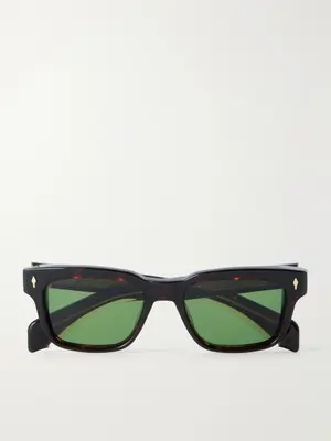 JACQUES MARIE MAGE Molino Square-frame Acetate Sunglasses - Tortoiseshell