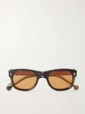 JACQUES MARIE MAGE Amilcar D-frame Acetate Sunglasses - Brown