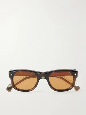 JACQUES MARIE MAGE Amilcar D-frame Acetate Sunglasses - Brown