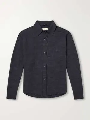 MFPEN Vacation Checked Seersucker Shirt - Gray