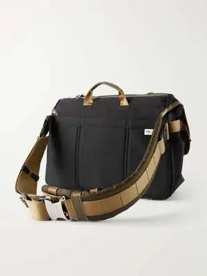 MASTER-PIECE CO Potential Leather-trimmed Shell Messenger Bag