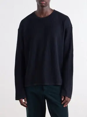MFPEN Ribbed Organic Cotton Sweater - Black