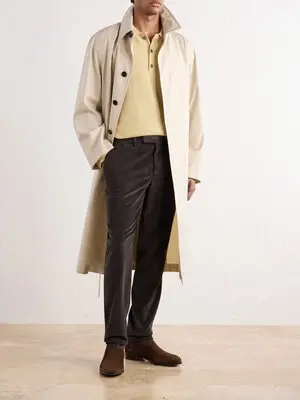 Thom Sweeney Straight-leg Cotton-blend Corduroy Chinos
