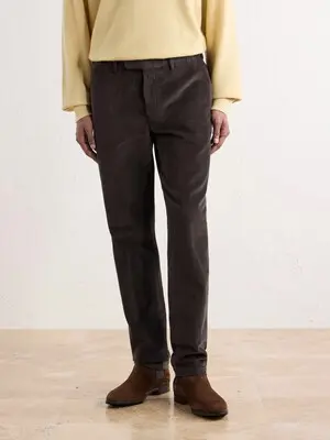 Thom Sweeney Straight-leg Cotton-blend Corduroy Chinos
