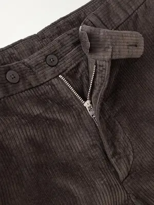 Thom Sweeney Straight-leg Cotton-blend Corduroy Chinos