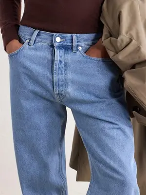Thom Sweeney Easy Fit Straight-leg Jeans