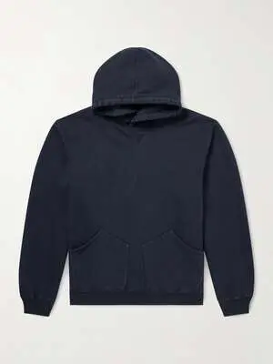 A.PRESSE Cotton-jersey Hoodie - Navy