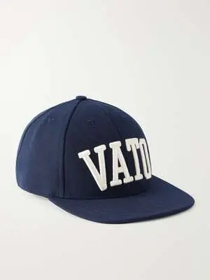 WILLY CHAVARRIA Vato Appliquéd Twill Cap - Blue