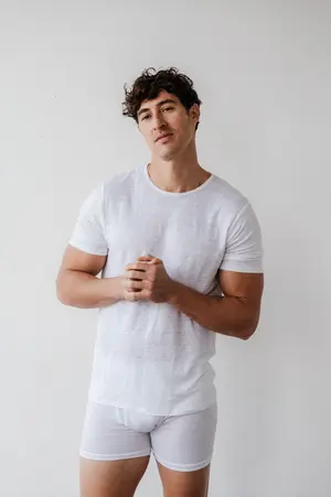 HEAVENLY ESSENTIALS 100% Organic Linen T-shirt