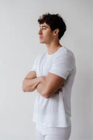 HEAVENLY ESSENTIALS 100% Organic Linen T-shirt