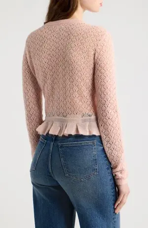 LoveShackFancy Galle Bow Cardigan