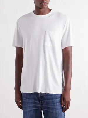 JAMES PERSE Slub Cotton-jersey T-shirt - White