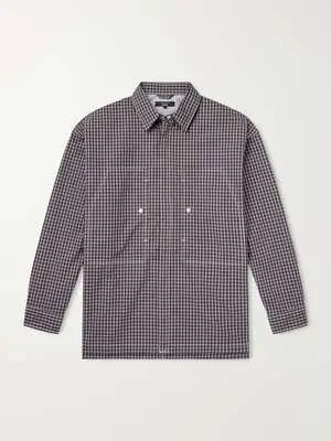 Comme Des Garçons Checked Cotton-shell Overshirt - Black