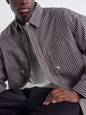 Comme Des Garçons Checked Cotton-shell Overshirt