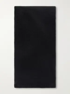 THE ELDER STATESMAN Cashmere Scarf - Black