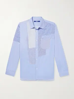 Junya Watanabe Patchwork Cotton-poplin Shirt