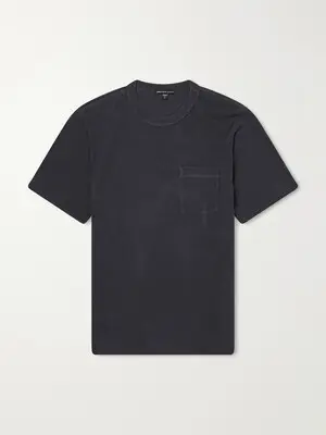 JAMES PERSE Slub Cotton-jersey T-shirt - Black