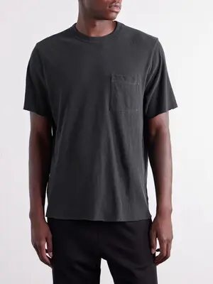 JAMES PERSE Slub Cotton-jersey T-shirt - Black