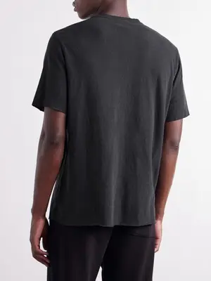JAMES PERSE Slub Cotton-jersey T-shirt - Black