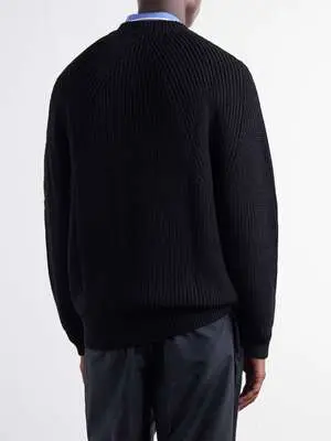Comme Des Garçons Wool Zip-up Cardigan