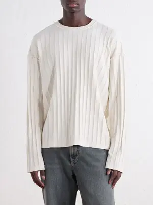 MFPEN Ribbed Cotton-jersey T-shirt - Neutrals