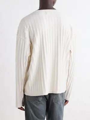 MFPEN Ribbed Cotton-jersey T-shirt - Neutrals