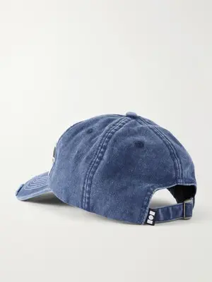 NAHMIAS Coastal Sport Distressed Printed Logo-embroidered Cotton-canvas Cap
