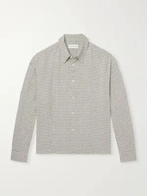Studio Nicholson Checked Cotton-blend Shirt